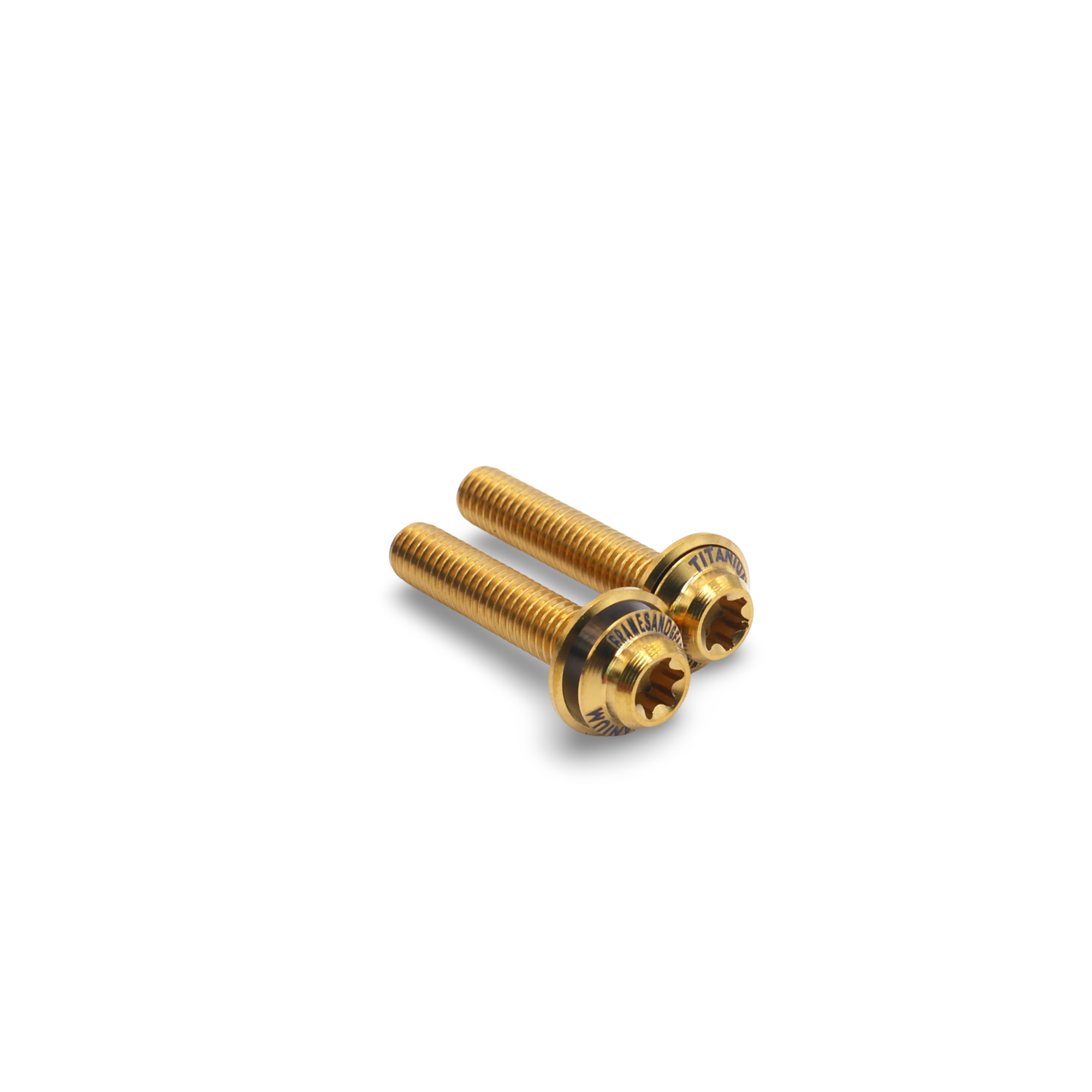 Framesandgear Titanium Disc Brake Caliper Bolts M5*25 Gold - Framesandgear