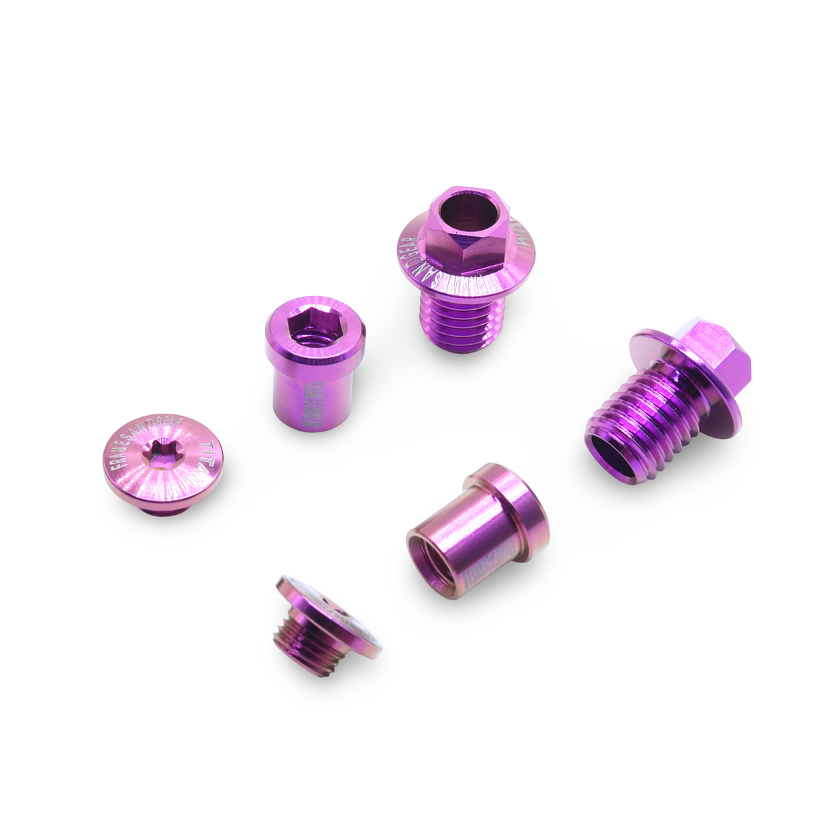 Framesandgear Titanium Bolt Kit for Shimano Dura Ace R9270 Purple - Framesandgear